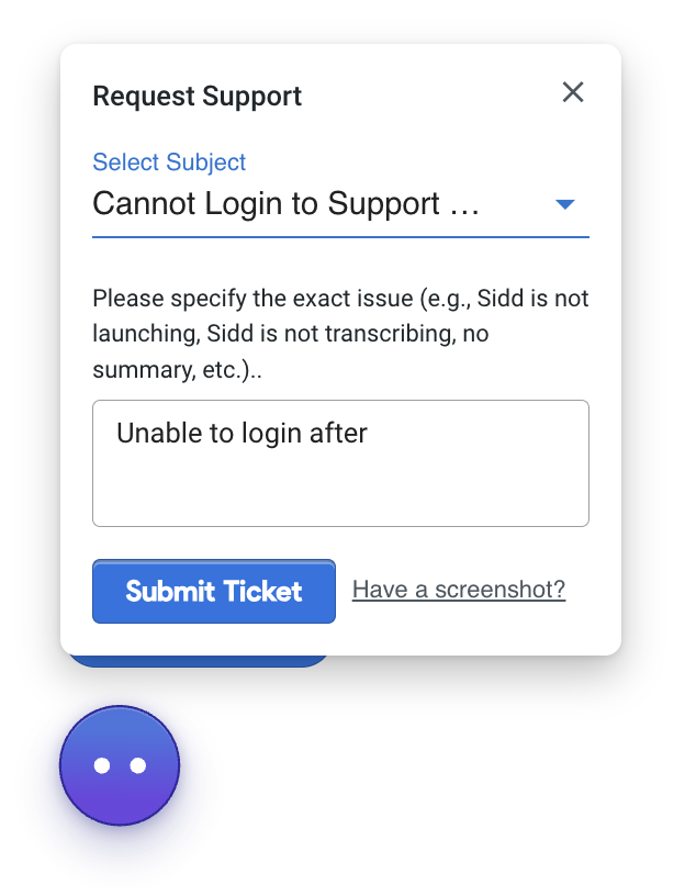 Release Notes | Late August 2025 – Sidd Support